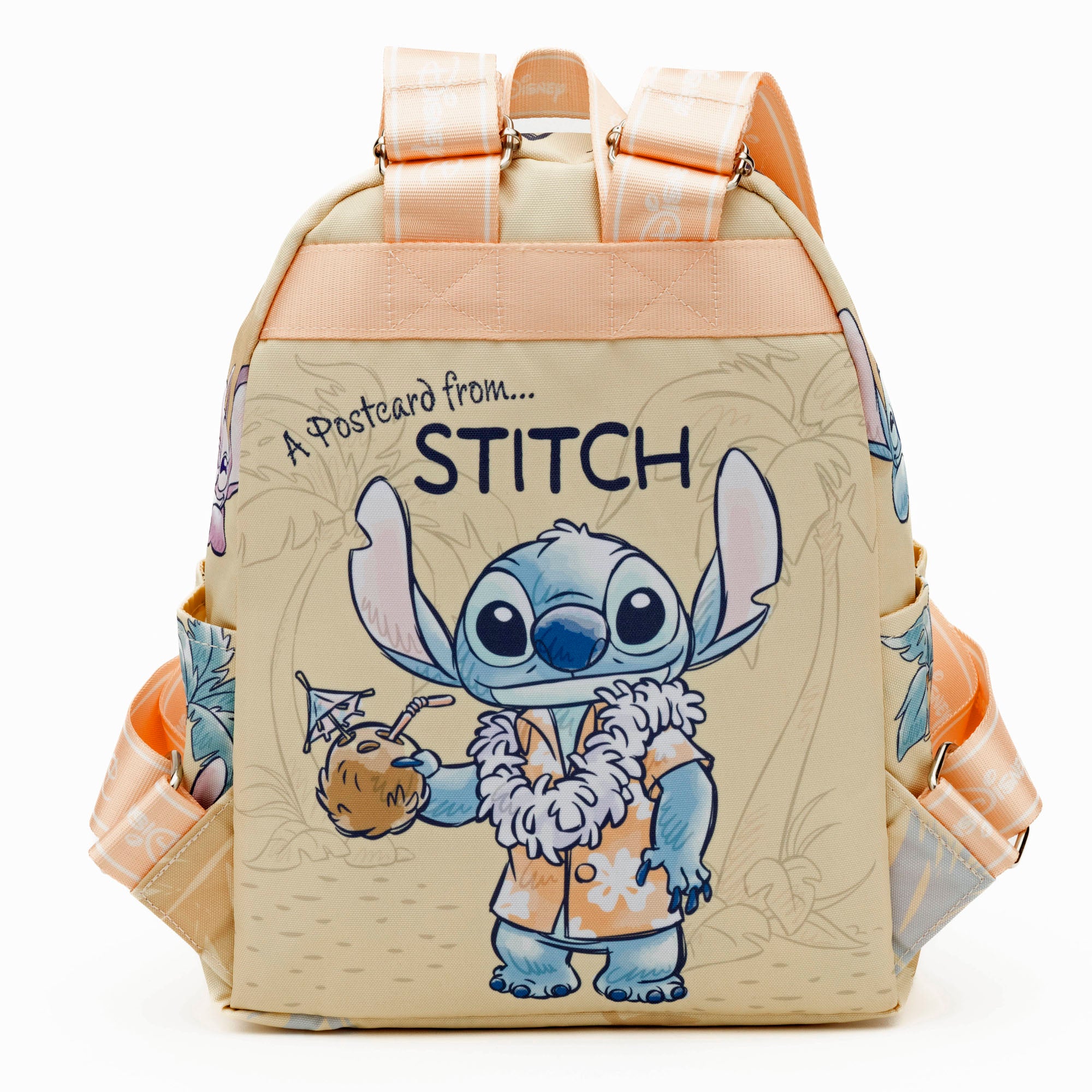 Disney Lilo and Stitch - Stitch and Scrump 13-inch Nylon Backpack ...